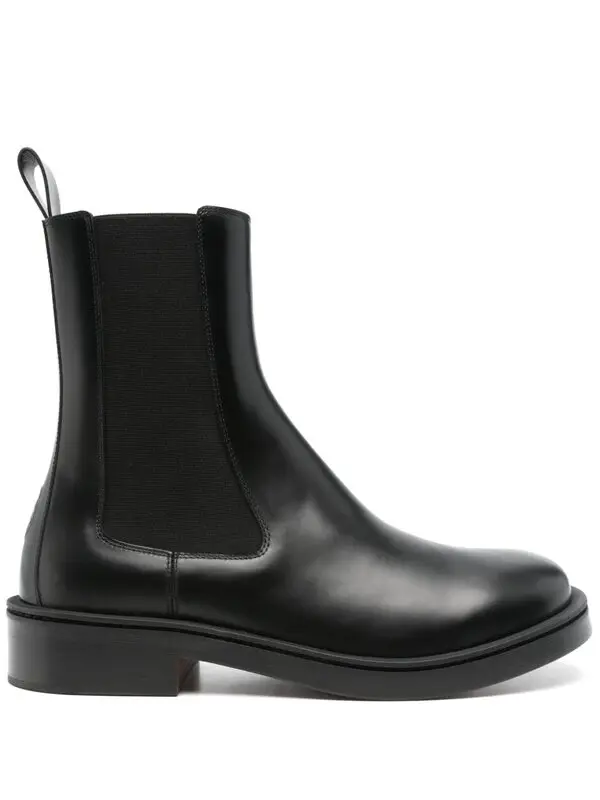 Alexander McQueen Leather Chelsea Boots - Black