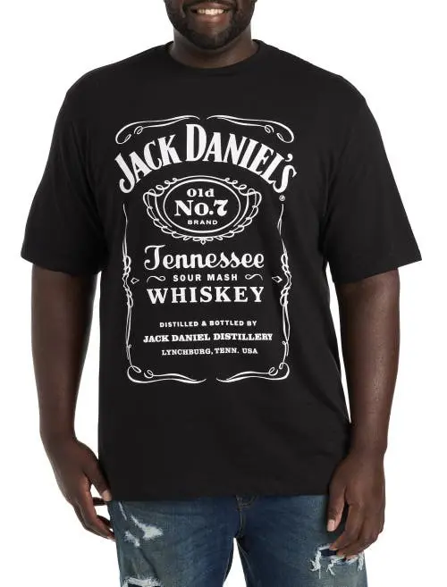 TRUE NATION BY DXL Big & Tall Jack Daniels Tennessee Whiskey Graphic Tee
