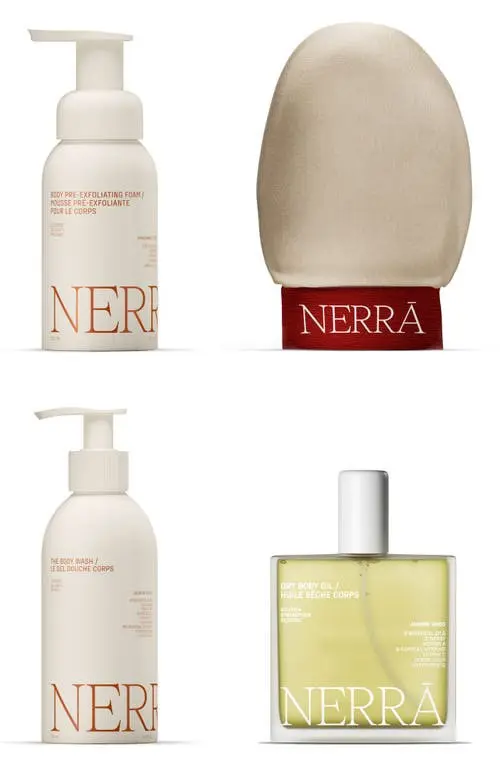 NERRĀ The Bathhouse Ritual Set- Jasmine Wood $162 Value