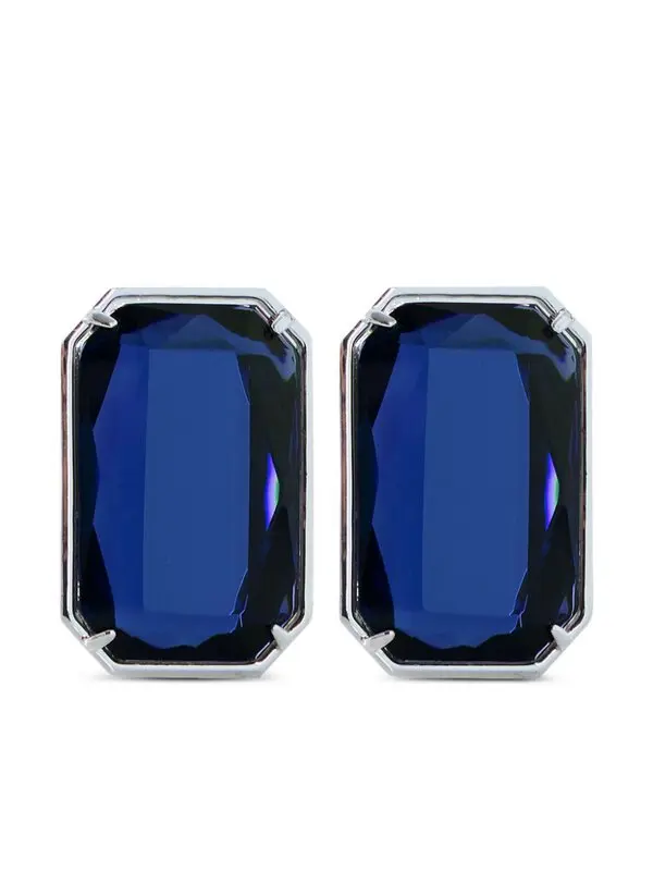 Retrofete Kelsey Gemstone Stud Earrings - Silver
