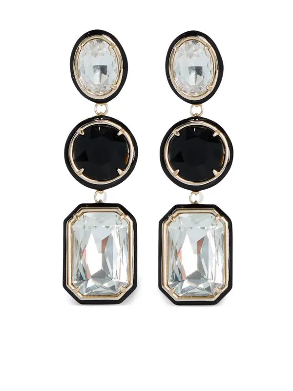 Retrofete Camille Drop Earrings - Black