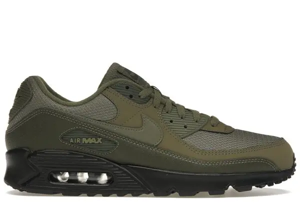 Nike Air Max 90 Reflective Swoosh - Medium Olive/black/cargo Khaki