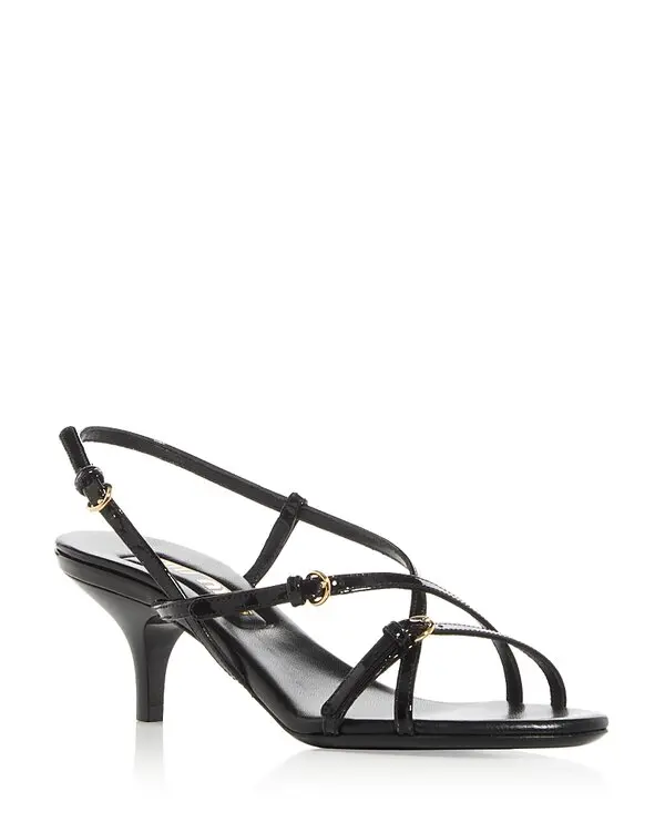 Miu Miu Strappy Buckle Sandals - Nero