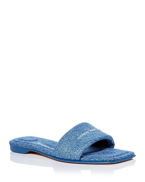 Alexander Wang Vy Slide Sandals - Vintage Medium Indigo