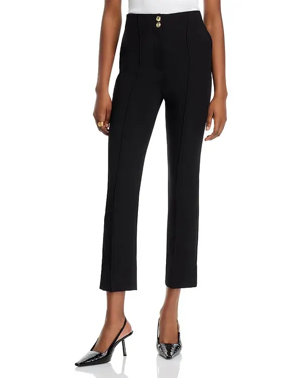 Veronica Beard Kean Slim Leg Trousers - Black