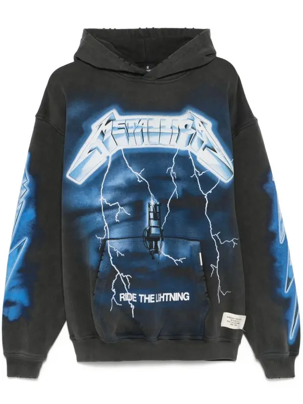 REPRESENT X Metallica Ride The Lightning Hoodie - Grey