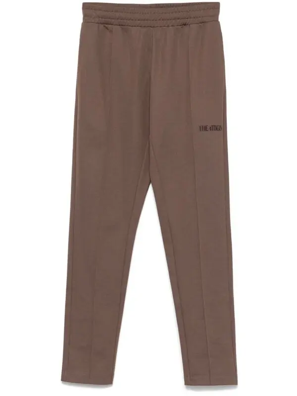 Attico Logo-appliqué Track Pants - Brown