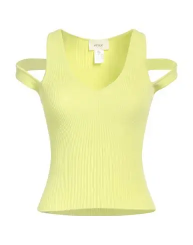 VICOLO Ribbed Knit Top - Green