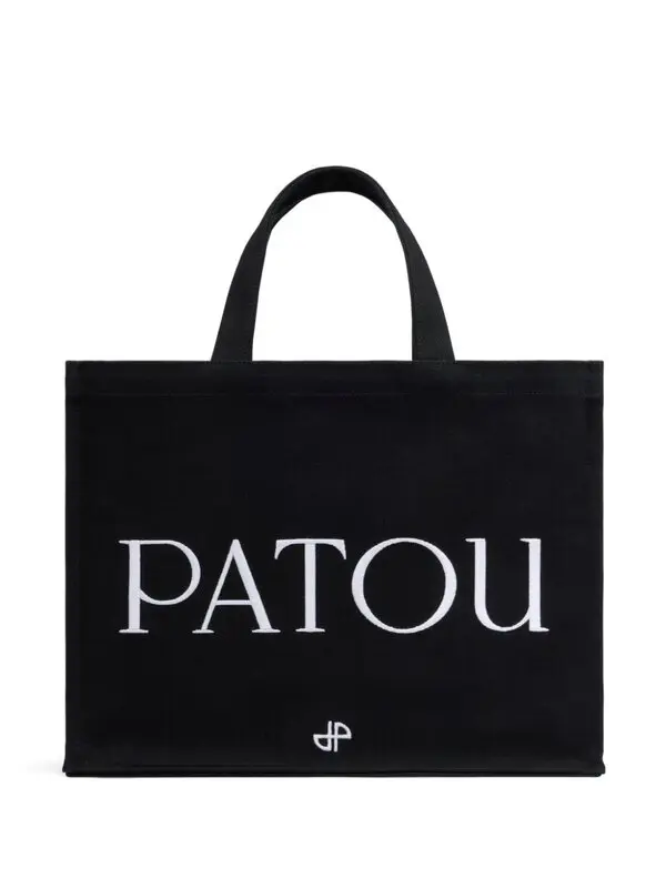 Patou Logo-print Tote Bag - Black
