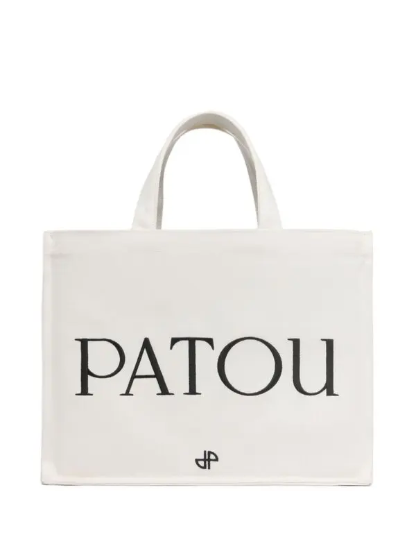 Patou Logo-print Tote Bag - White