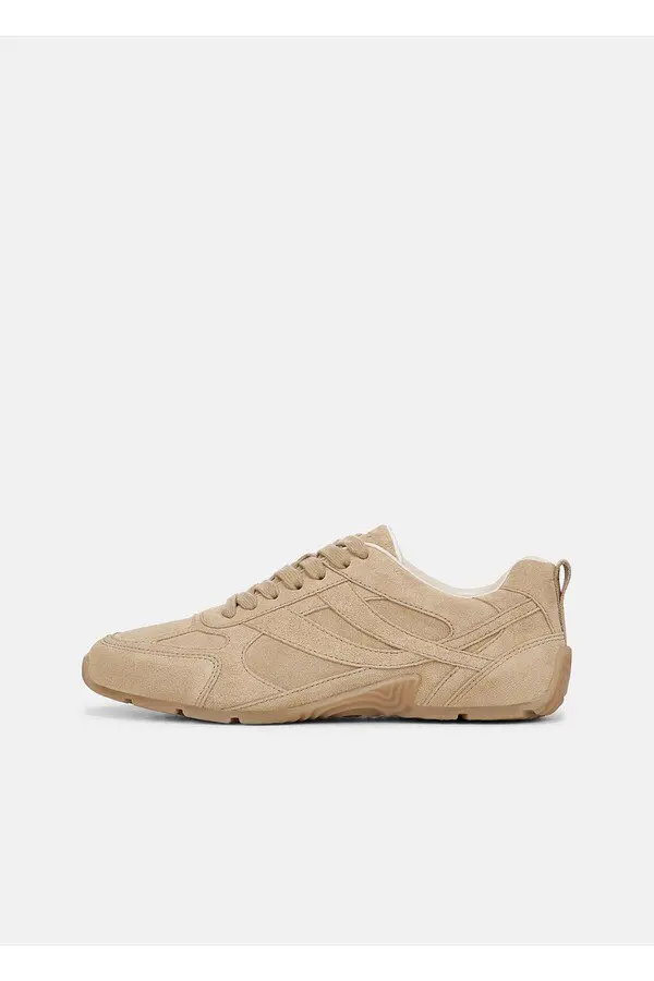Vince Mojave Suede Trainer Sneakers - Natural