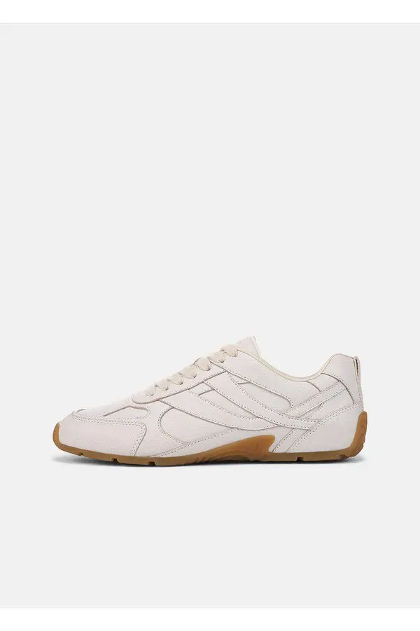 Vince Mojave Leather & Suede Trainer Sneakers - Natural