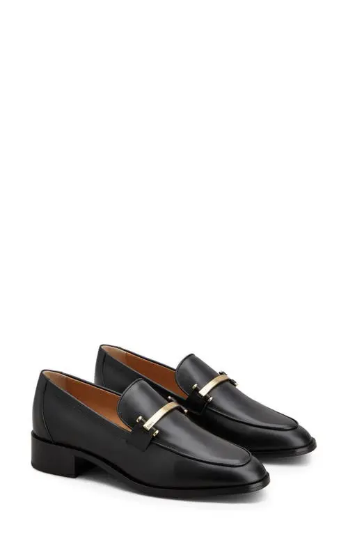 TOD'S Barretta Block Heel Loafer - Nero