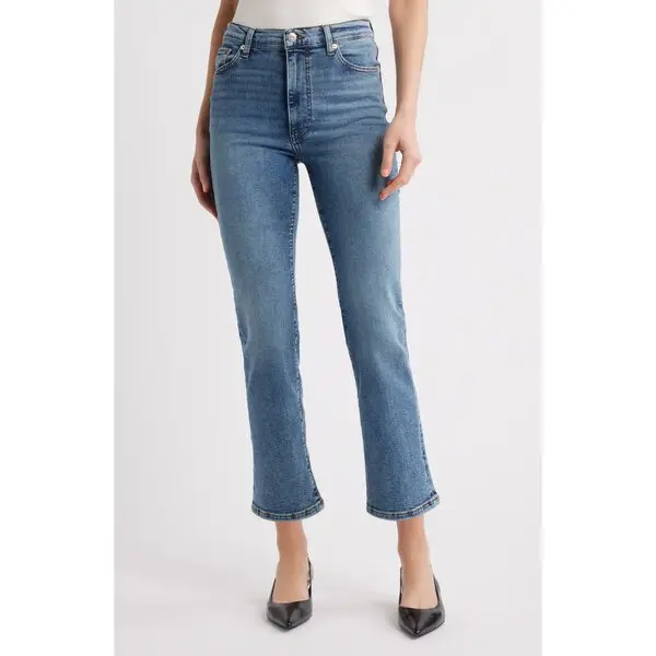 FRAME Le Sleek High Waist Ankle Straight Leg Jeans - Vice