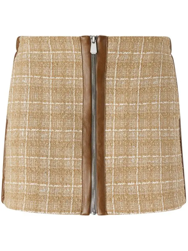 Pinko Checked Mini Skirt