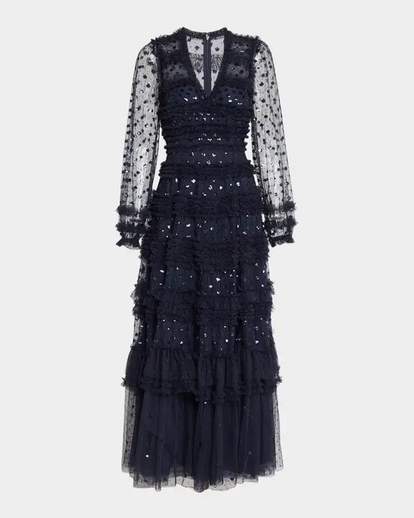 NEEDLE & THREAD Vivian Sequin Gown