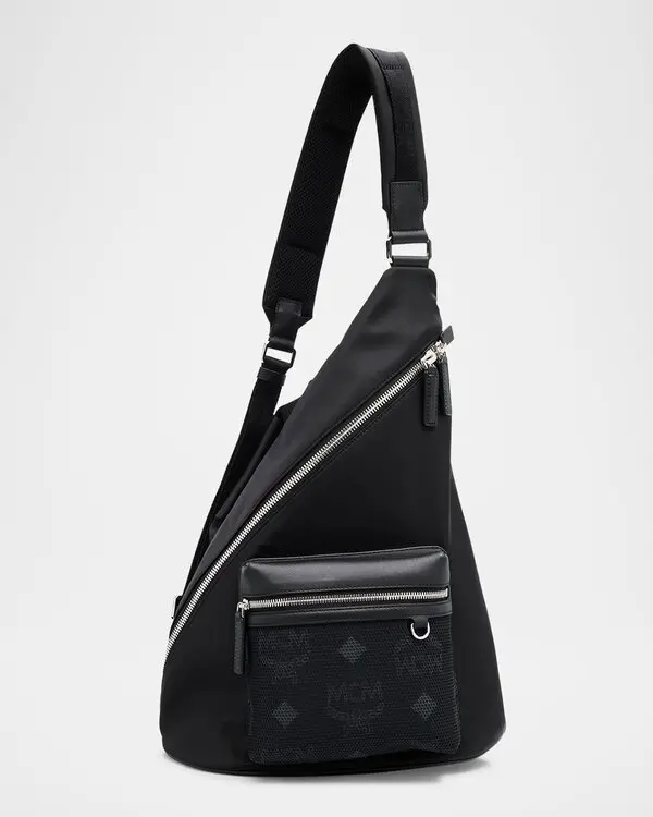 Mcm Aren Sling Bag - Black