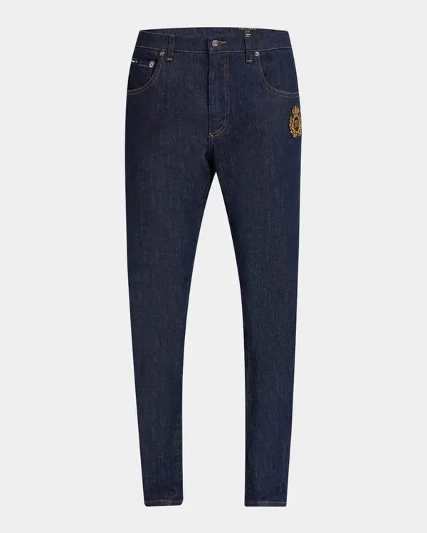 Dolce & Gabbana Slim-fit Stretch Denim Jeans - Dark Blue