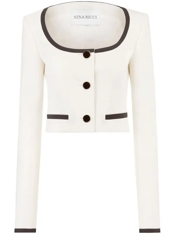 Nina Ricci Round-neck Crop Jacket