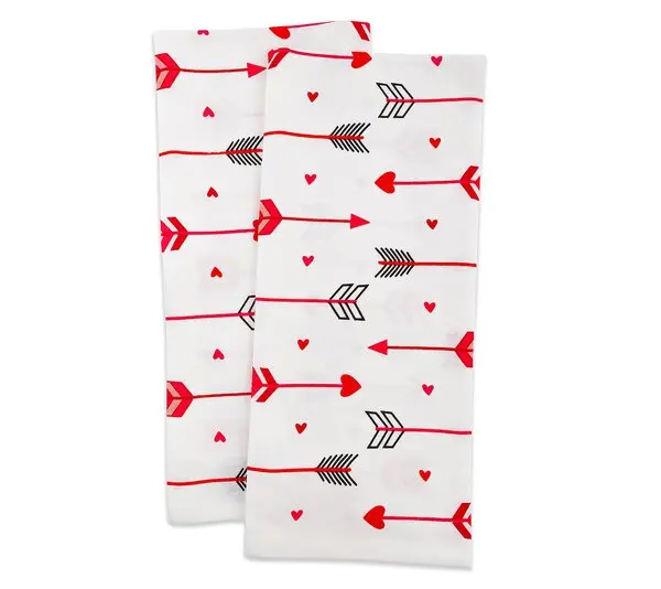 DESIGN IMPORTS Arrow Collage Printed Kitchen To Wels Set Of 2