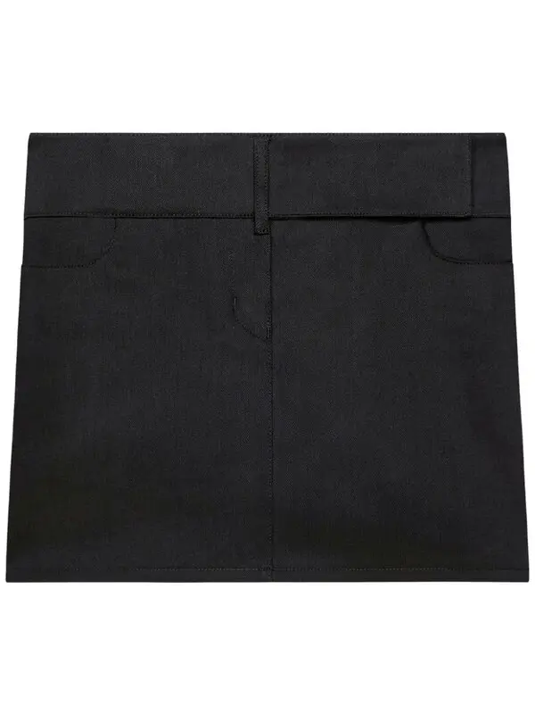 COURREGES Belted Mini Skirt - Black
