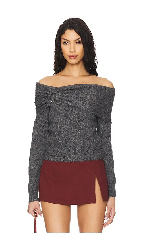 Astr The Label Wylie Off-the-shoulder Sweater