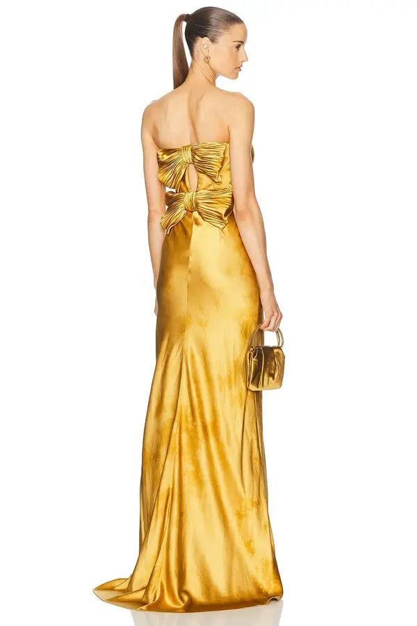 Alejandra Alonso Rojas Bustier Bow Gown