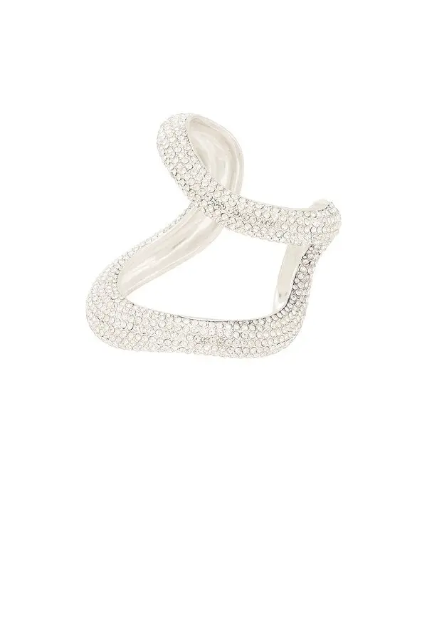 AREA Crystal Link Cuff Bracelet