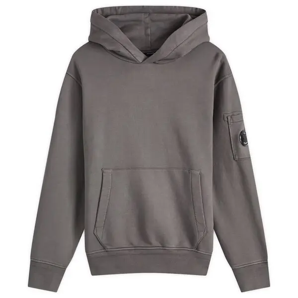 C.P. COMPANY Diagonal Fleece Resist Dyed Hoodie