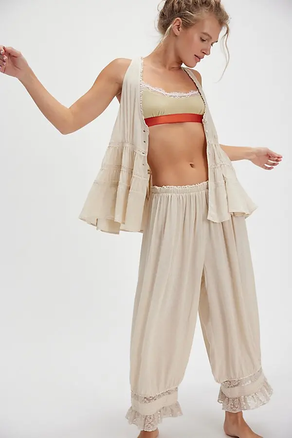 Free People Full Bloom Lounge Set - Tea
