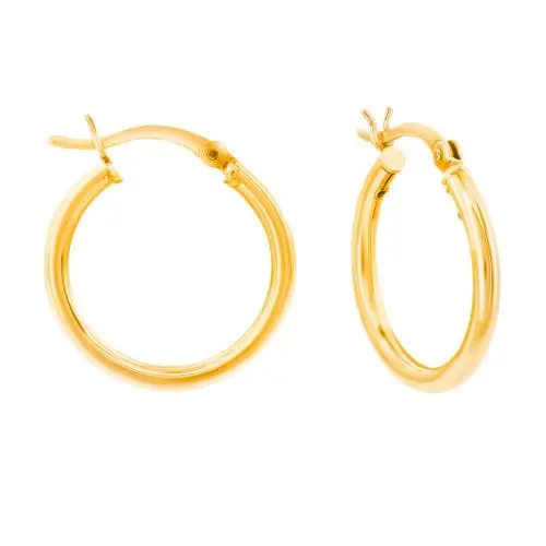 DONATELLO GIAN Name' 14k Hollow 30mm Hoop Earrings