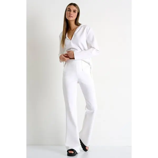 Shan Flared Trousers - White