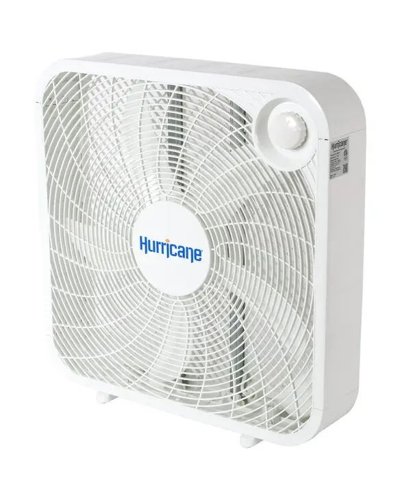 HURRICANE 20 Inch Classic Series Floor Box Fan With 3 Efficient Speed Settings