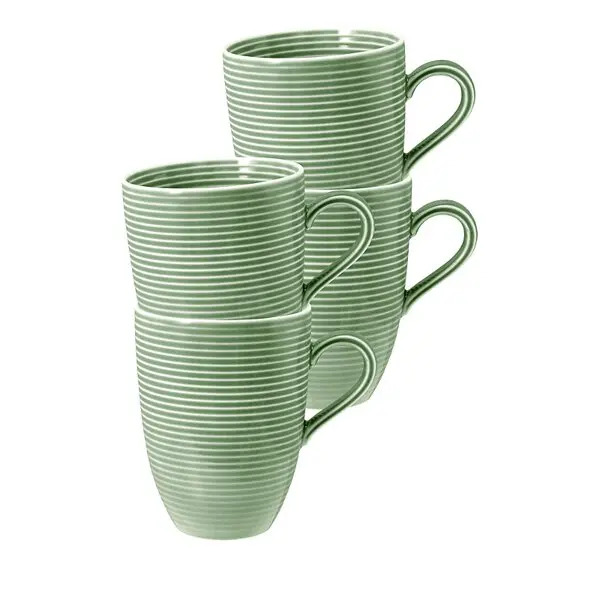 SELTMANN Beat Mugs, Set Of 4 - Green