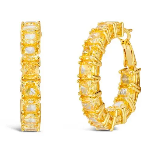 ANNA ZUCKERMAN Ms. Congeniality Hoop Earrings