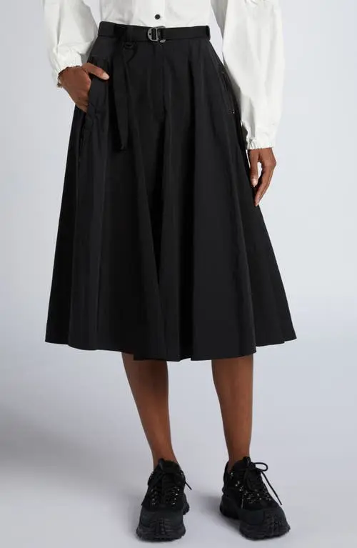 Moncler Belted Circle Skirt - Black
