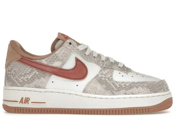 Nike Air Force 1 Low Snakeskin - Summit White/canyon Rust/sail