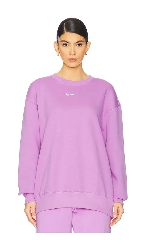Nike Phoenix Fleece Crew - Beyond Pink & Sail