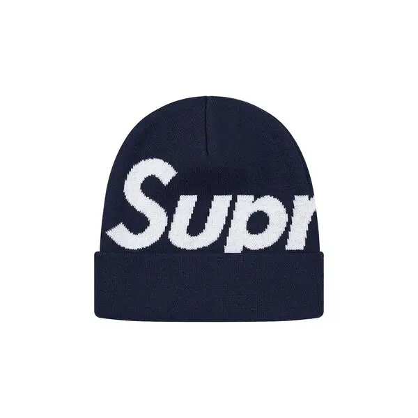 Supreme Big Logo Beanie - Blue