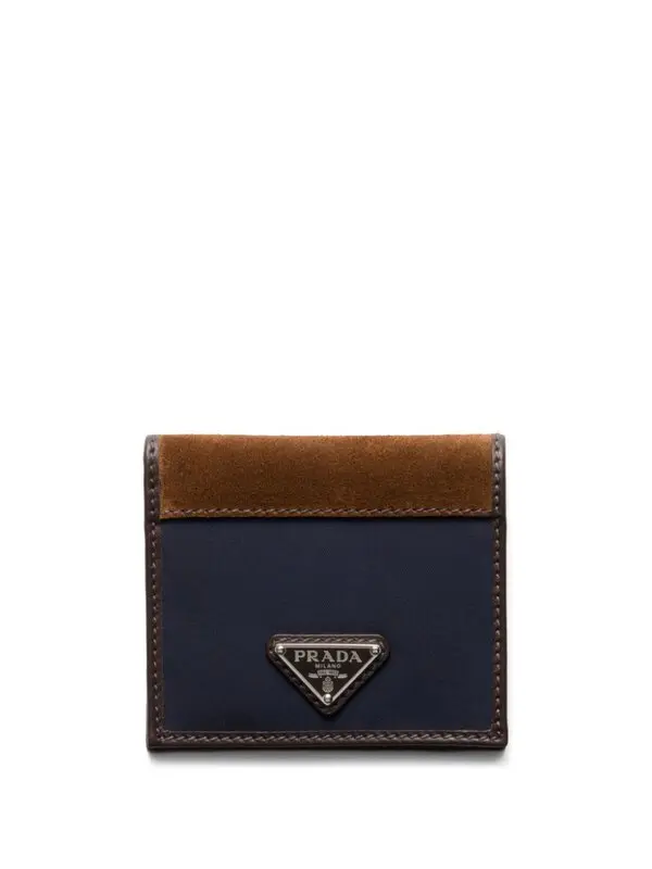 Prada Triangle-logo Wallet - Blue