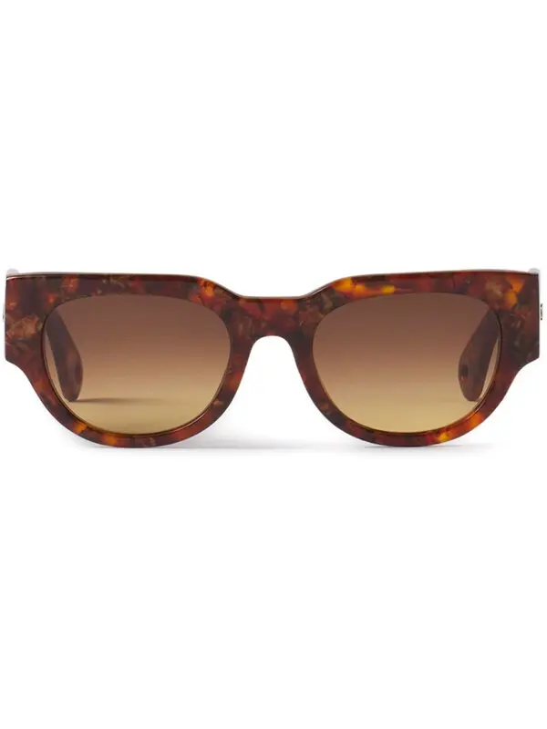 LANVIN Tortoiseshell Geometric Sunglasses