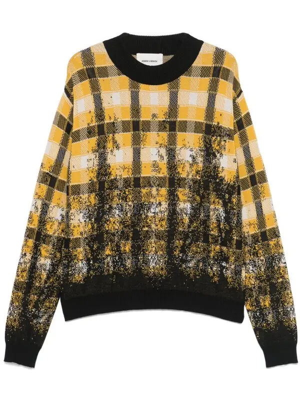 Henrik Vibskov Faded Jacquard Sweater - Black