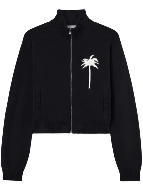 Palm Angels Palm Tree Knitted Track Top
