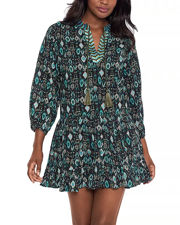 Miraclesuit Bijous Beach Printed Cover Up Dress