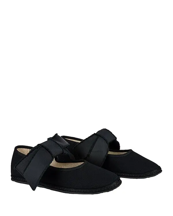 VIBI VENEZIA Maxi Bow Mary Jane Flats - Black
