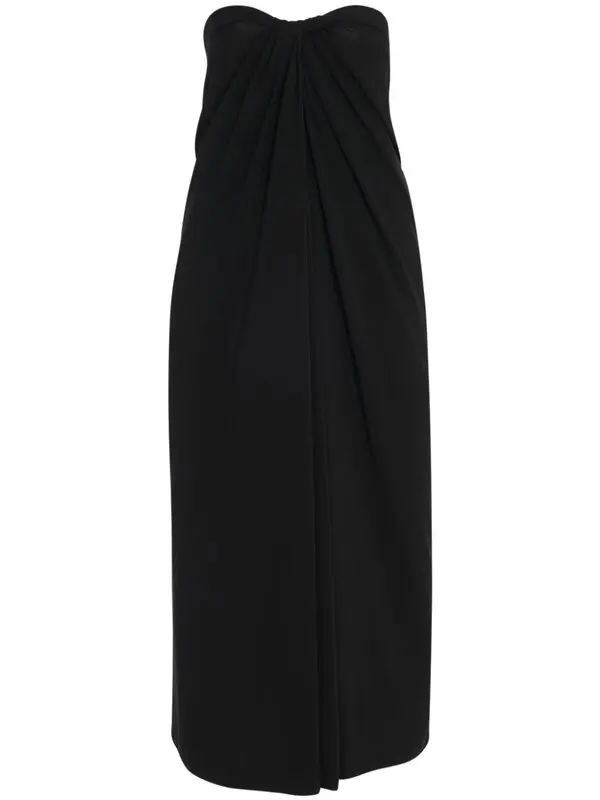 Rosetta Getty Twist Strapless Maxi Dress