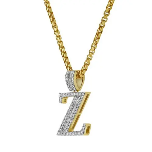 LUVMYJEWELRY Z Initial Diamond Pendant