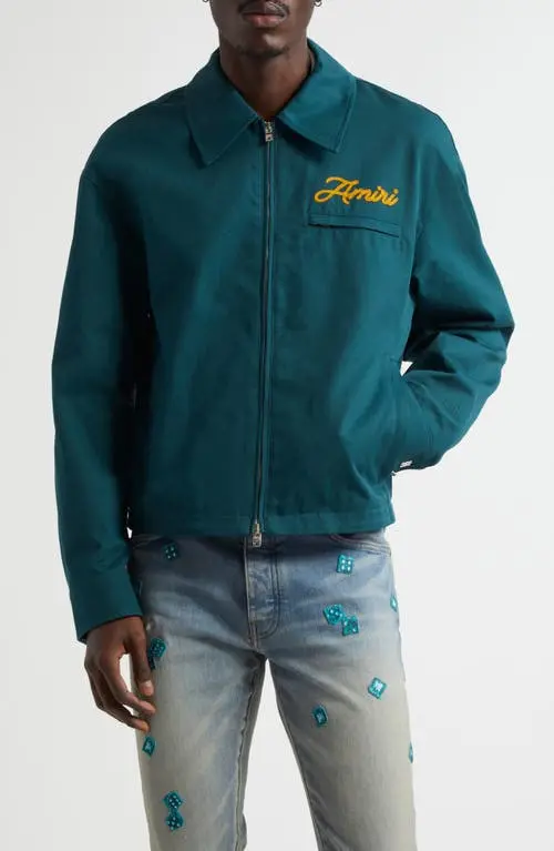 Amiri Pegasus Patch Zip Blouson Jacket
