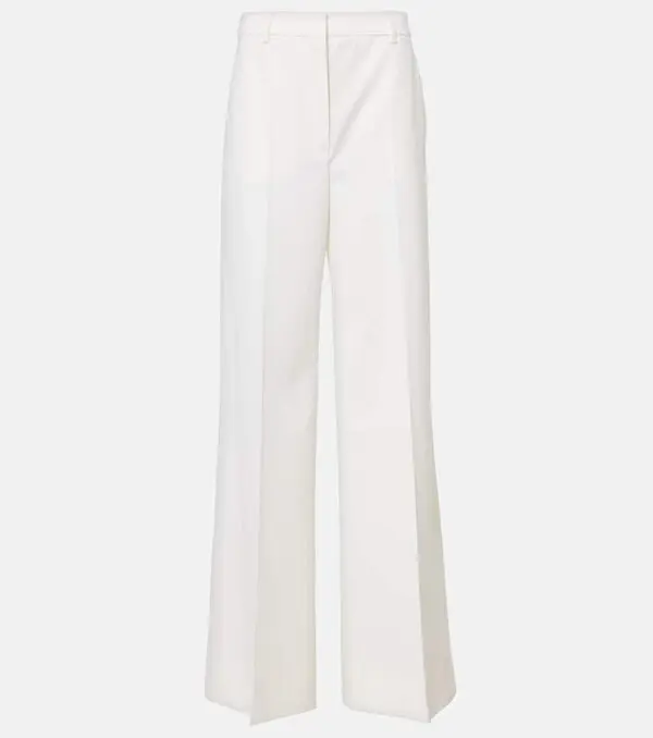 Stella McCartney High-rise Wide-leg Pants - White