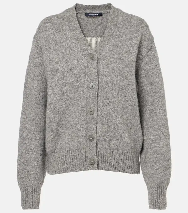 Jacquemus Alpaca-blend Cardigan - Grey